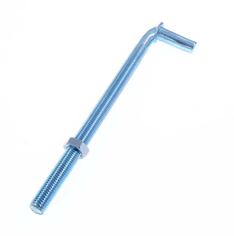 Galvanized J bolt male hinge